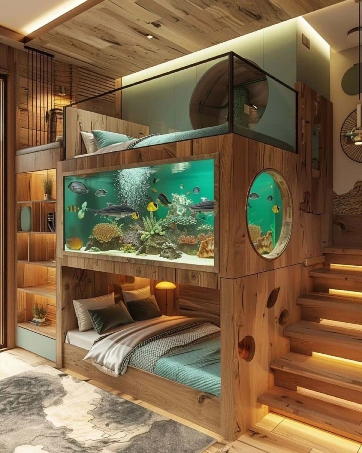 Aquarium Beds: Dreaming amidst Underwater Serenity in Your Bedroom ...