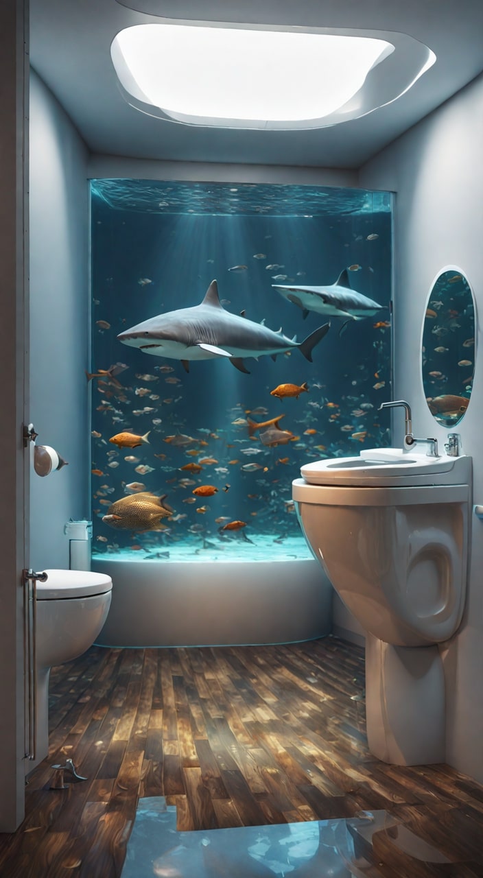 Aquarium Toilet: Immerse Yourself in Underwater Wonder in the Bathroom ...