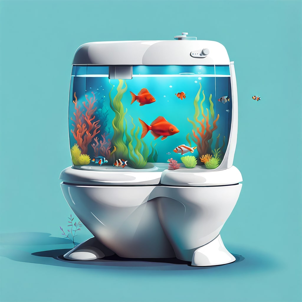 Aquarium Toilet: Immerse Yourself in Underwater Wonder in the Bathroom ...