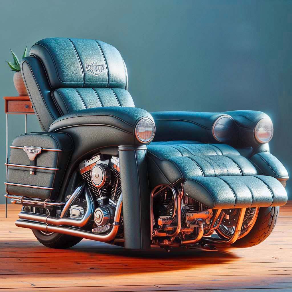 Harley Davidson Recliner Chair Unleashing Creativity in Speed-Inspired ...