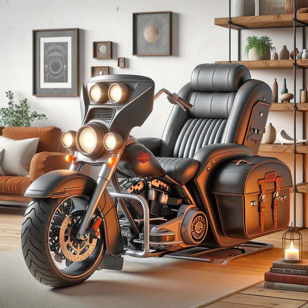 Harley Davidson Recliner Chair Unleashing Creativity in Speed-Inspired ...