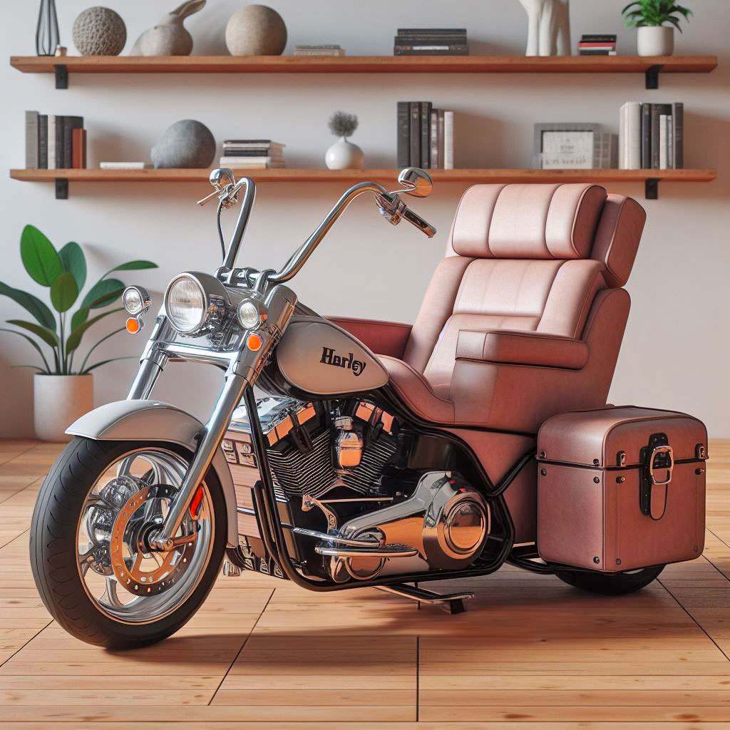 Harley Davidson Recliner Chair Unleashing Creativity in Speed-Inspired ...