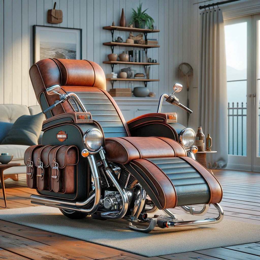 Harley Davidson Recliner Chair Unleashing Creativity in Speed-Inspired ...