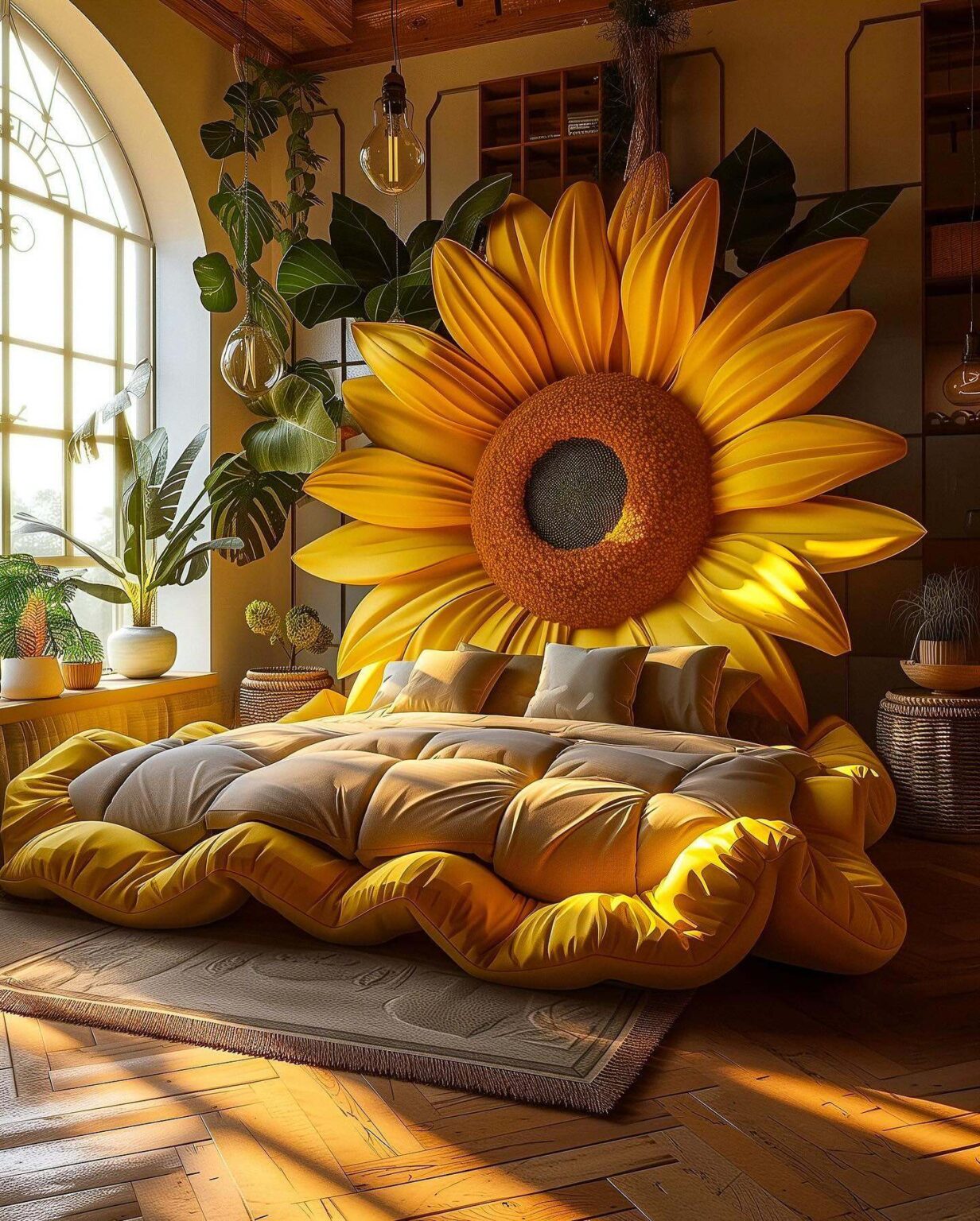Sunflower Shaped Bed: Infusing Sunshine and Style into Your Sleep Haven ...