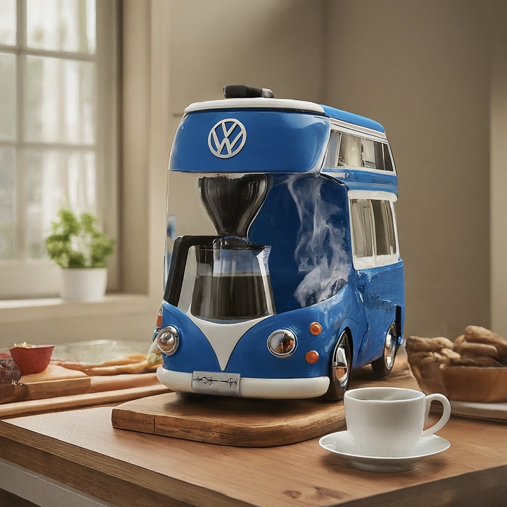 On the Road to Flavor: Volkswagen Bus Inspired Coffee Maker - LuxArts