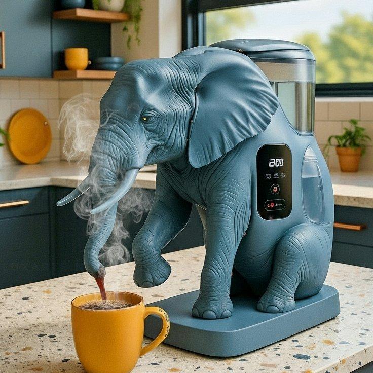 Elephant Coffee Makers: Unique, Artistic Coffee Brewers for the Home ...