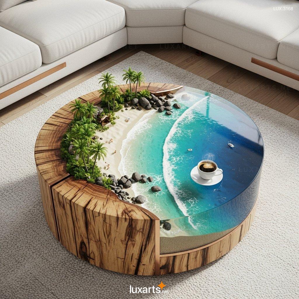 Epoxy Beach Scene Coffee Table: Stunning Coastal Design for Your Home ...