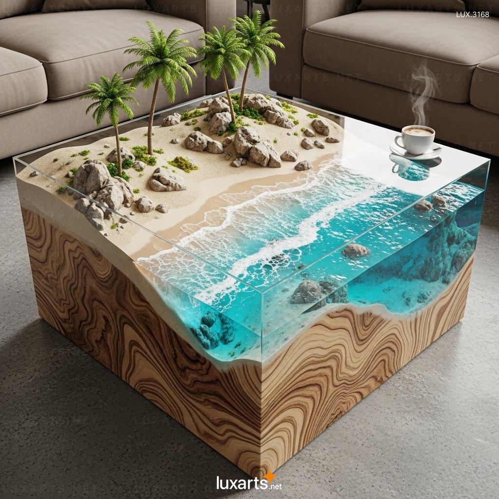 Epoxy Beach Scene Coffee Table: Stunning Coastal Design for Your Home ...