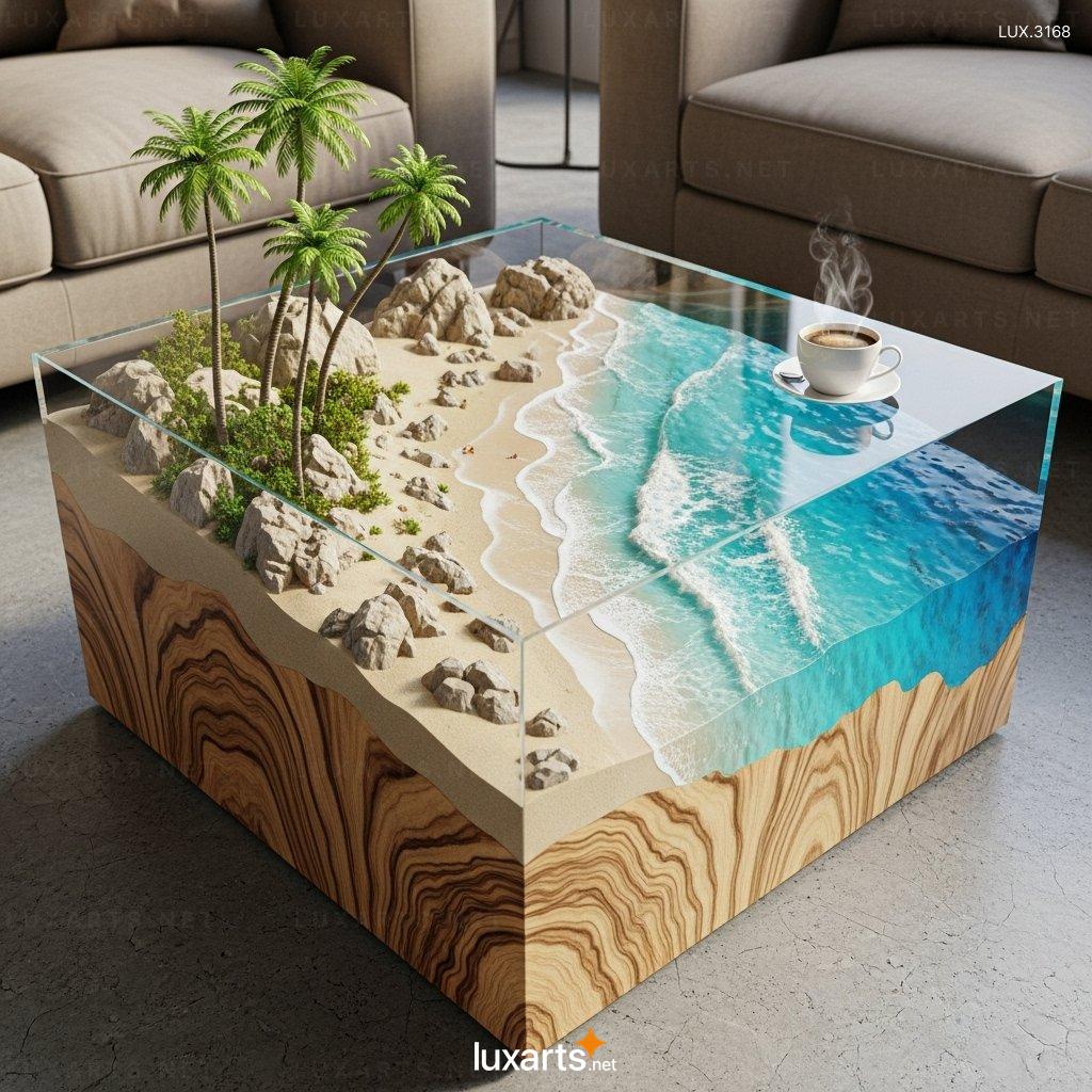 Epoxy Beach Scene Coffee Table: Stunning Coastal Design for Your Home ...
