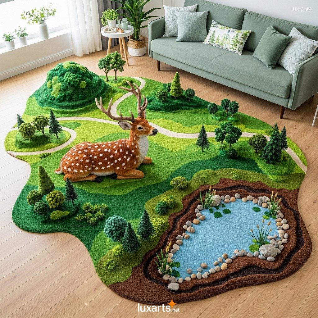 Nature Scene Area Rug – Realistic Outdoor Landscapes for Indoor Style ...