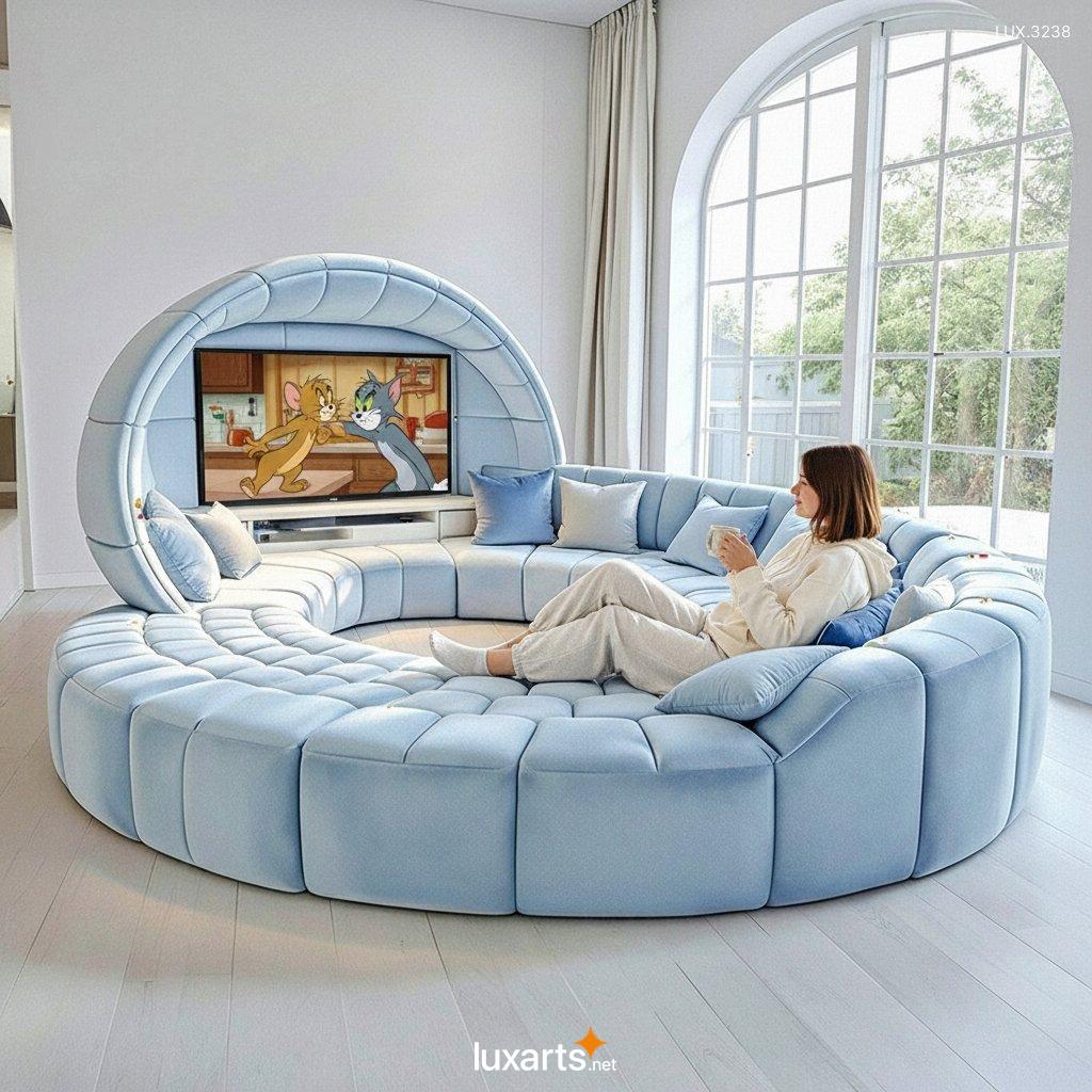 Circular Movie Sofas - The Perfect Addition to Your Home Theater - LuxArts