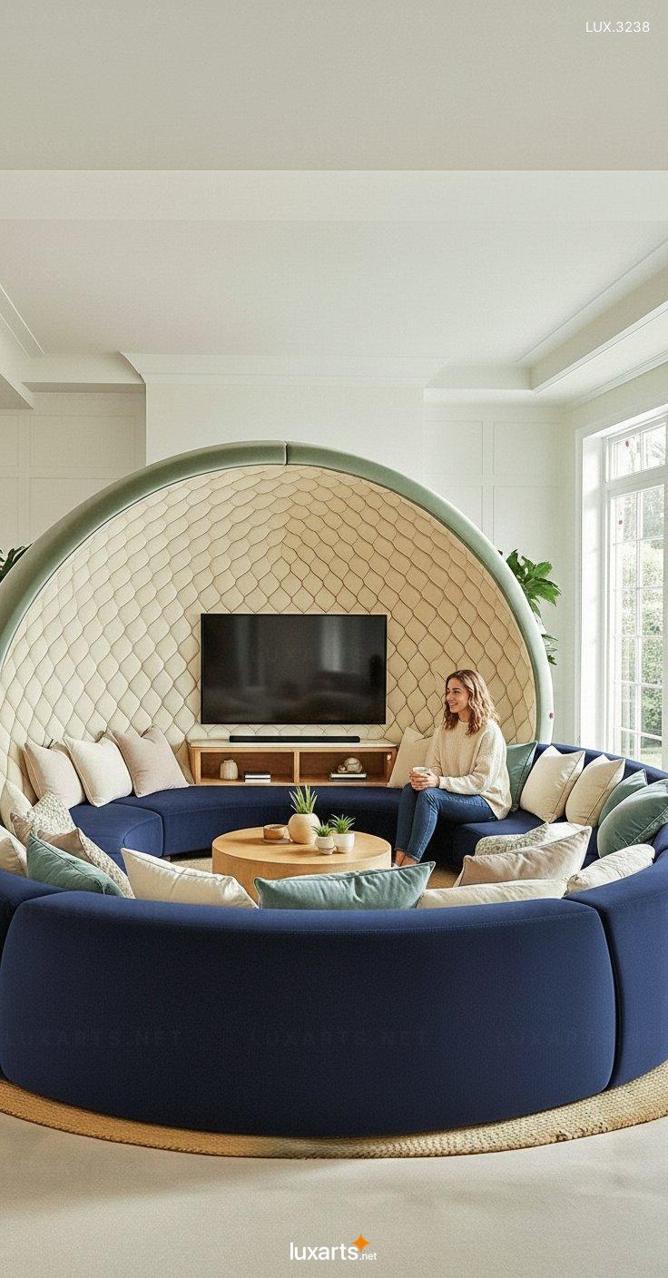 Circular Movie Sofas - The Perfect Addition to Your Home Theater - LuxArts