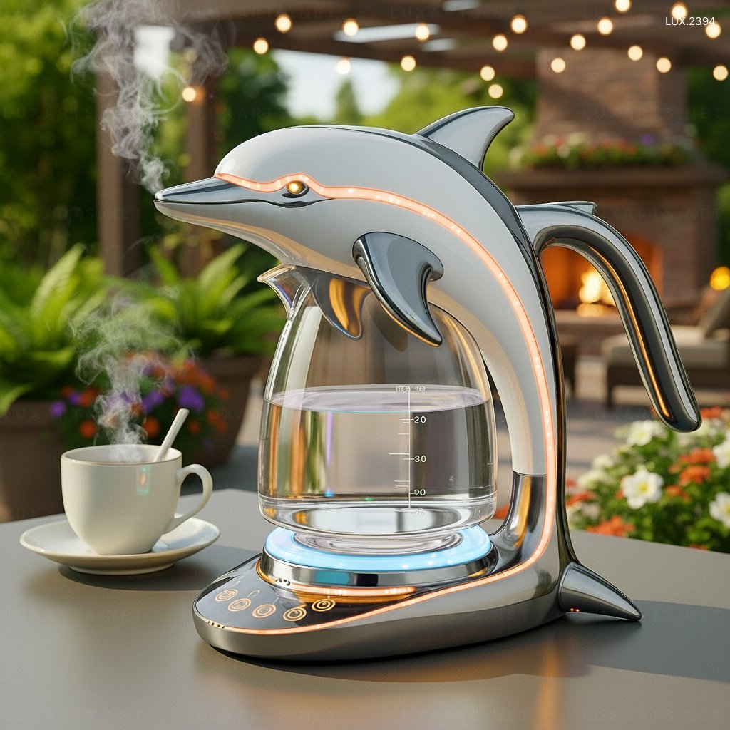 Dolphin Electric Kettle: Stylish and Functional Kitchen Appliance - LuxArts