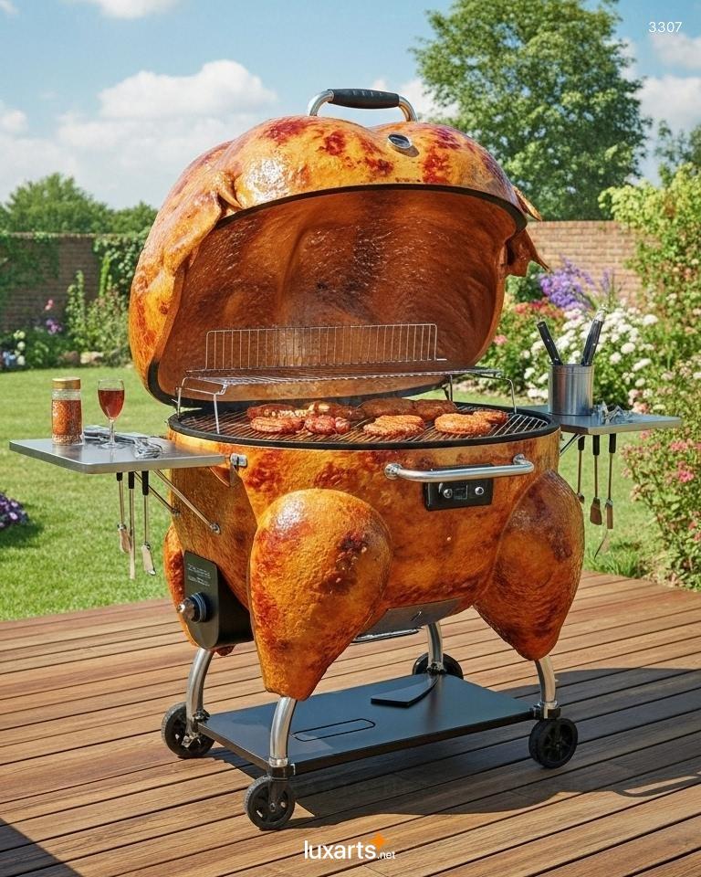 Grilled Chicken Shaped BBQ Grill – Unique Grill Design for Perfectly ...