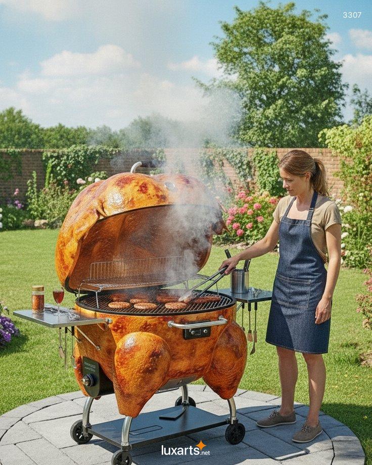 Grilled Chicken Shaped BBQ Grill – Unique Grill Design for Perfectly ...