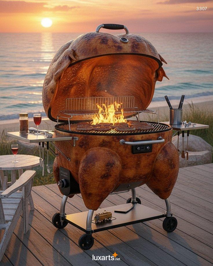 Grilled Chicken Shaped BBQ Grill – Unique Grill Design for Perfectly ...