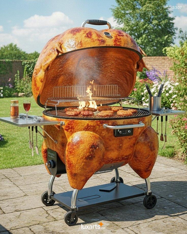Grilled Chicken Shaped BBQ Grill – Unique Grill Design for Perfectly ...