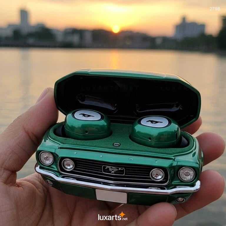Mustang-Shaped Earbuds – Classic Car-Inspired Wireless Earphones - LuxArts