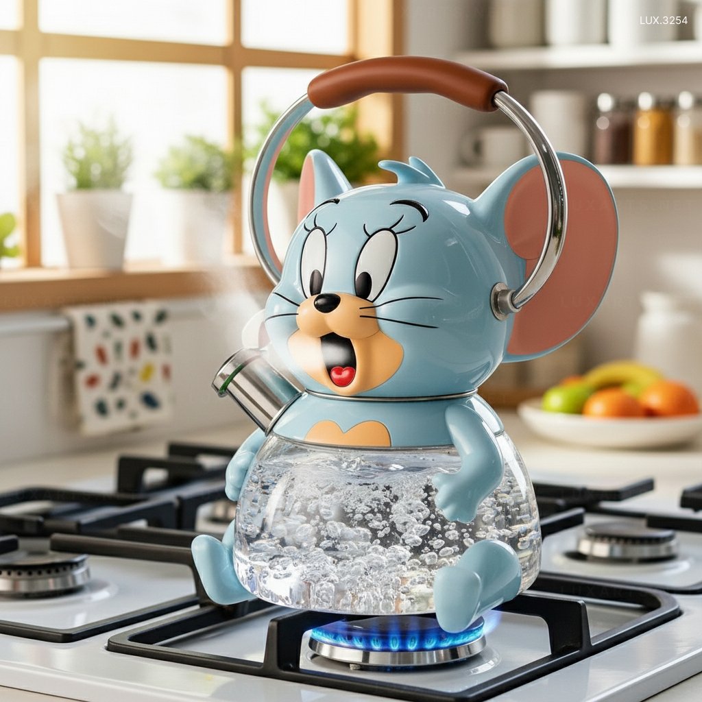 Tom and Jerry Inspired Kettle – Cute Cartoon Design for Kitchen Decor ...