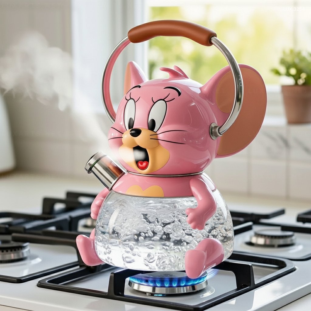 Tom and Jerry Inspired Kettle – Cute Cartoon Design for Kitchen Decor ...