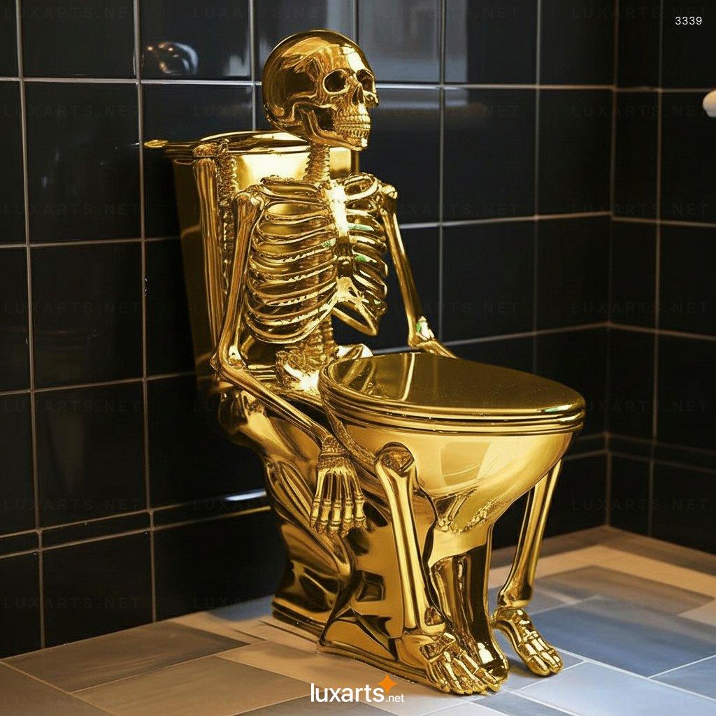 Skeleton Shaped Toilet: Unique & Spooky Bathroom Fixture for Halloween ...