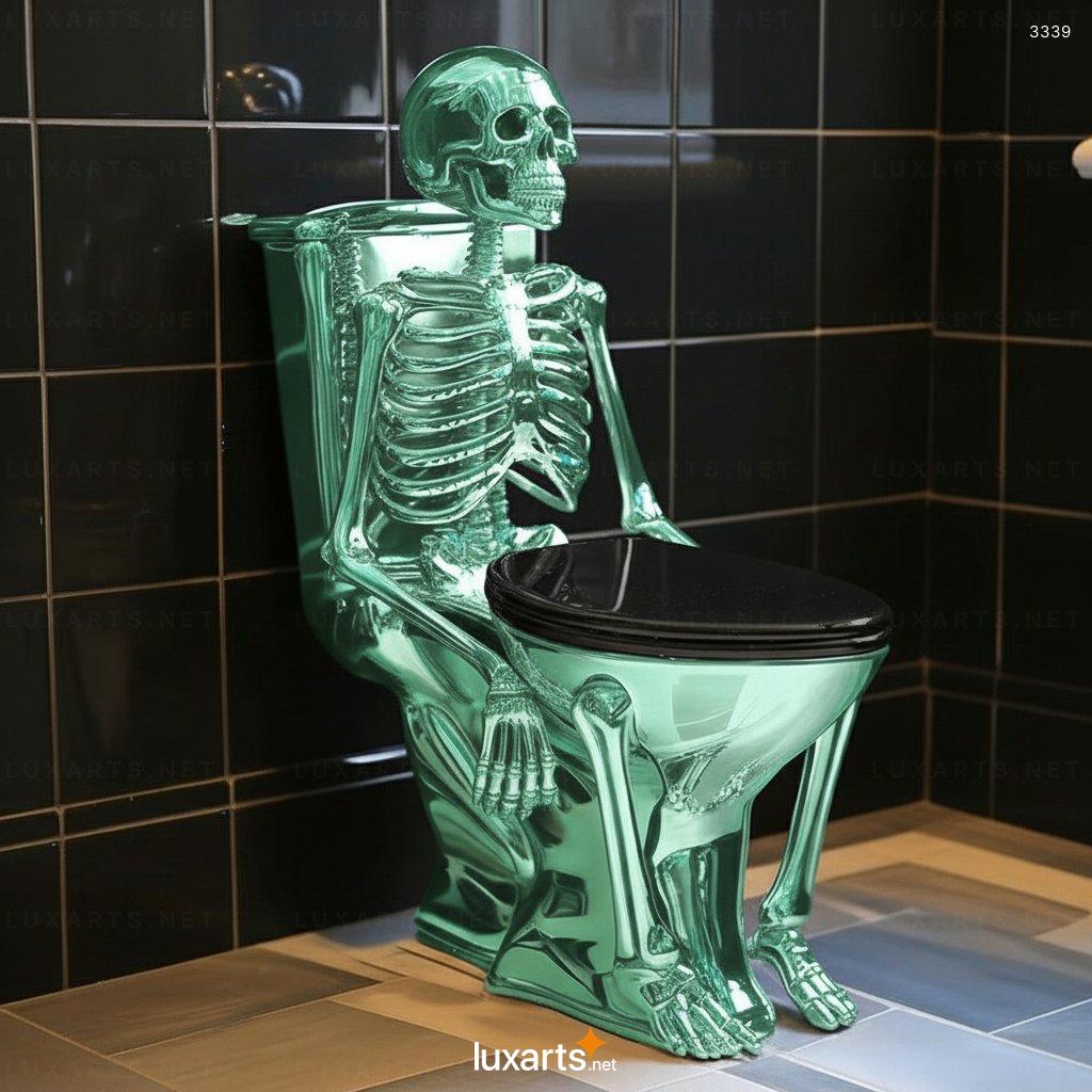 Skeleton Shaped Toilet: Unique & Spooky Bathroom Fixture for Halloween ...