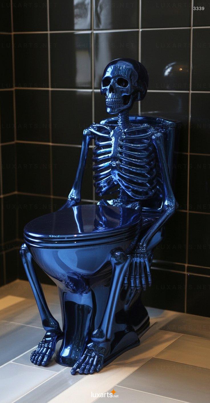 Skeleton Shaped Toilet: Unique & Spooky Bathroom Fixture for Halloween ...