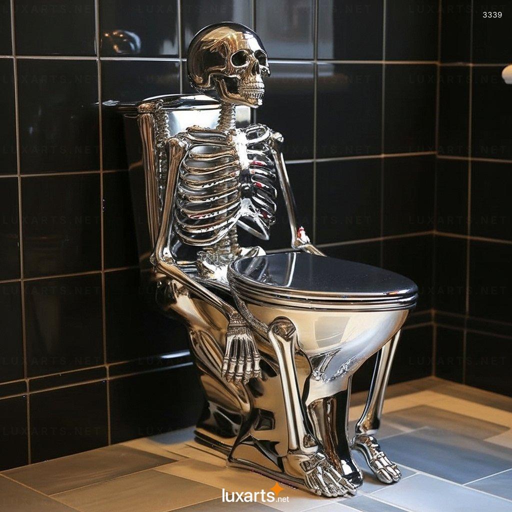 Skeleton Shaped Toilet: Unique & Spooky Bathroom Fixture for Halloween ...