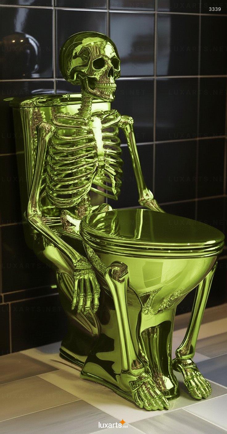Skeleton Shaped Toilet: Unique & Spooky Bathroom Fixture for Halloween ...