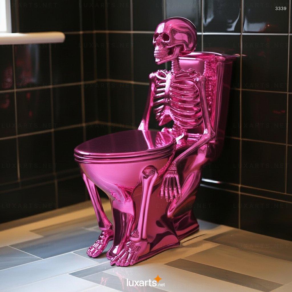 Skeleton Shaped Toilet: Unique & Spooky Bathroom Fixture for Halloween ...