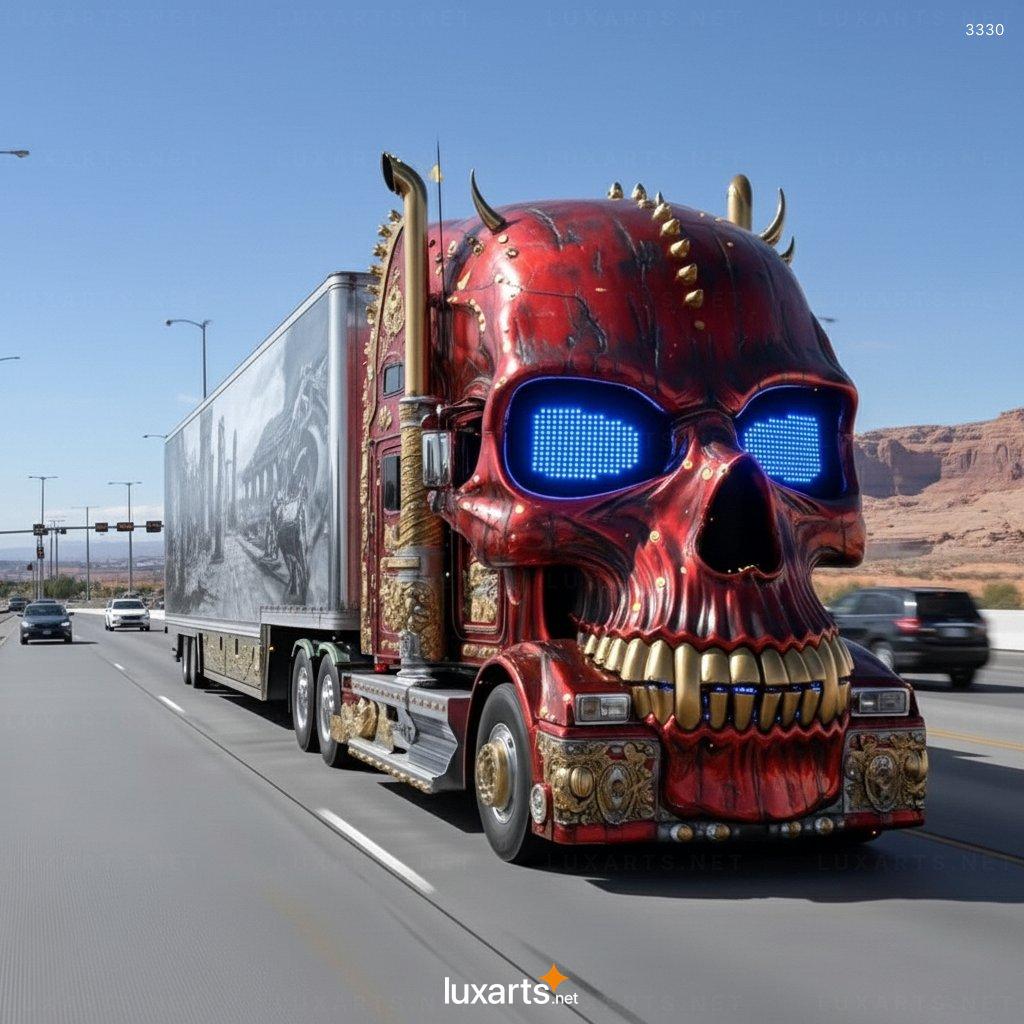 Skull Semi Truck – Heavy Metal-Inspired Custom Semi Design - LuxArts
