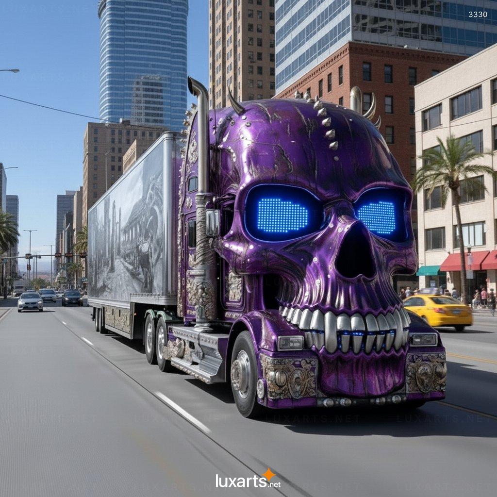 Skull Semi Truck – Heavy Metal-Inspired Custom Semi Design - LuxArts