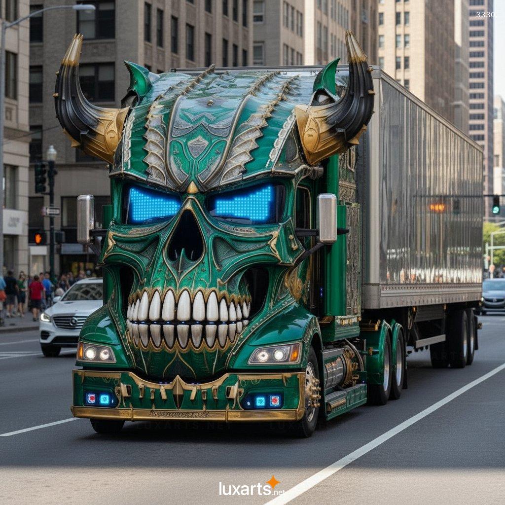 Skull Semi Truck – Heavy Metal-Inspired Custom Semi Design - LuxArts