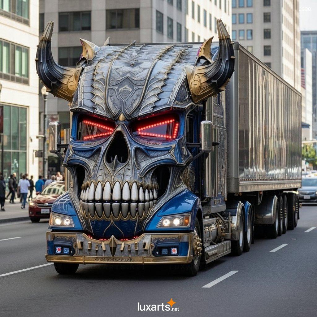 Skull Semi Truck – Heavy Metal-Inspired Custom Semi Design - LuxArts