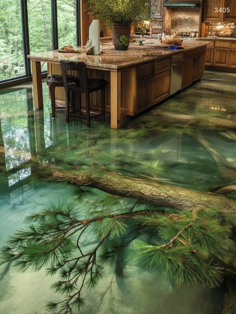 These Epoxy Tree Flooring Designs: Nature-Inspired Art for Stunning ...