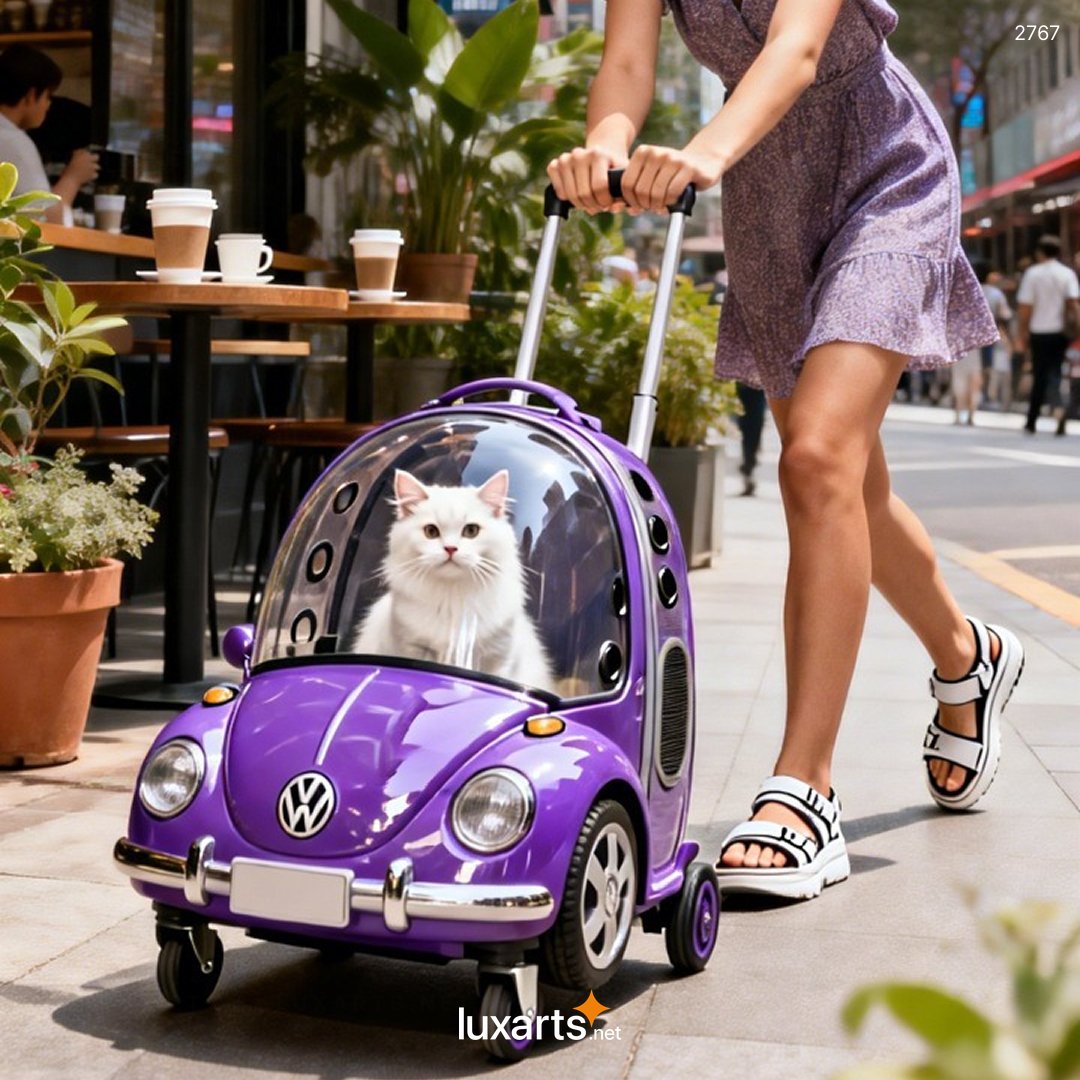 VW Beetle Shaped Pet Trolley Bag – Stylish, Functional, and Retro ...