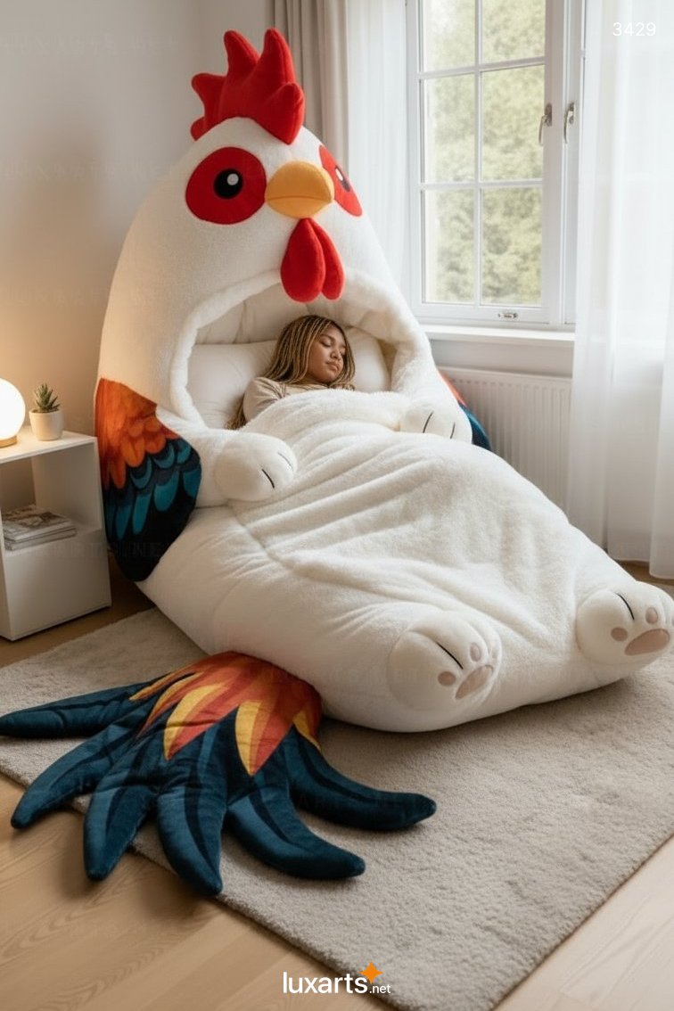 Rooster Shaped Sleeping Bag for Kids and Adults – Soft Comfort for ...