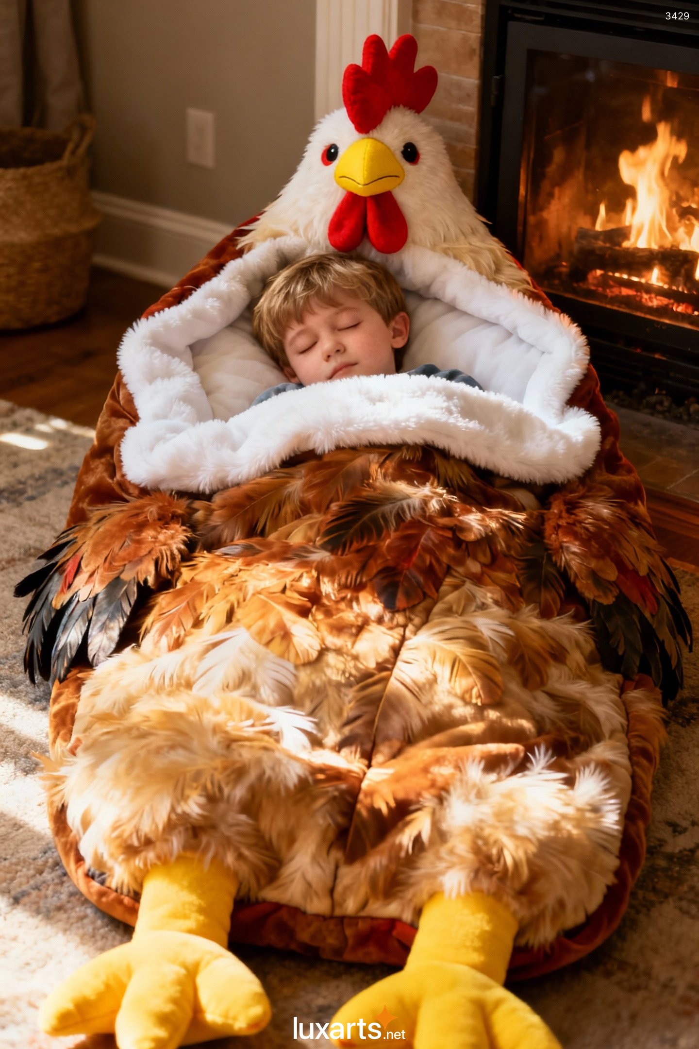Rooster Shaped Sleeping Bag for Kids and Adults – Soft Comfort for ...
