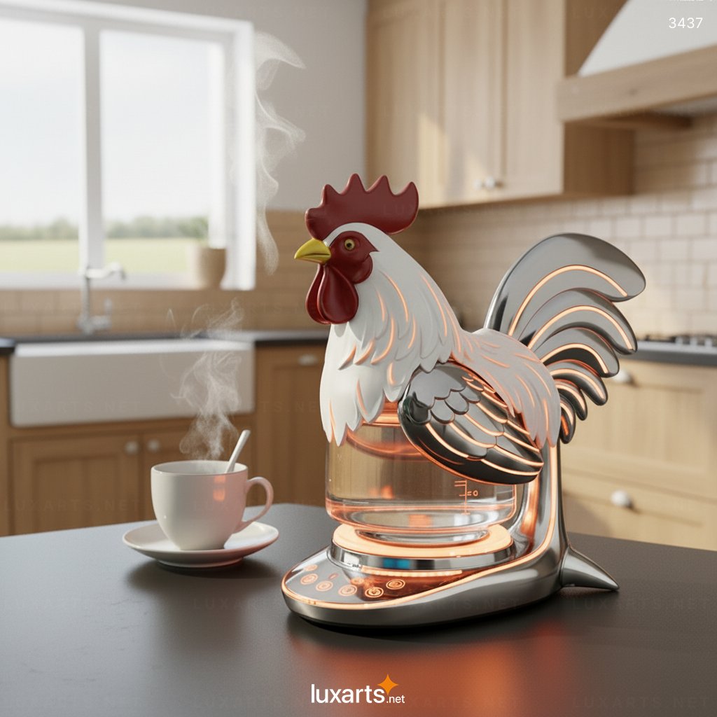 Rooster Shaped Kettle: Creative Home Decor for Farmhouse and Country ...