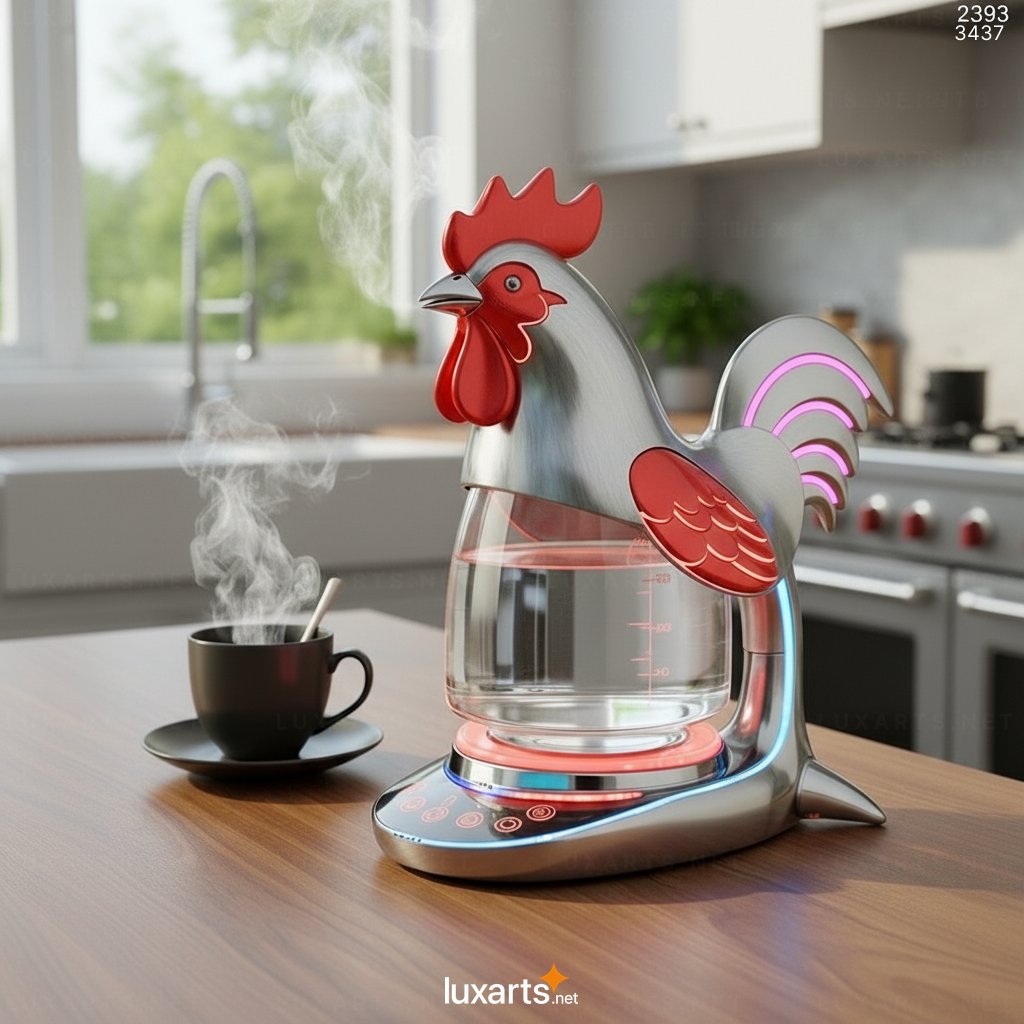 Rooster Shaped Kettle: Creative Home Decor for Farmhouse and Country ...