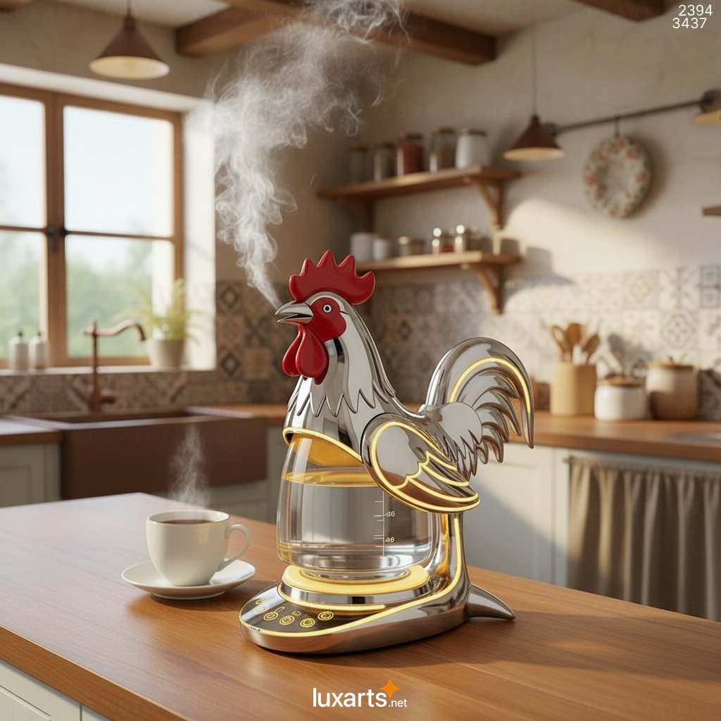 Rooster Shaped Kettle: Creative Home Decor for Farmhouse and Country ...
