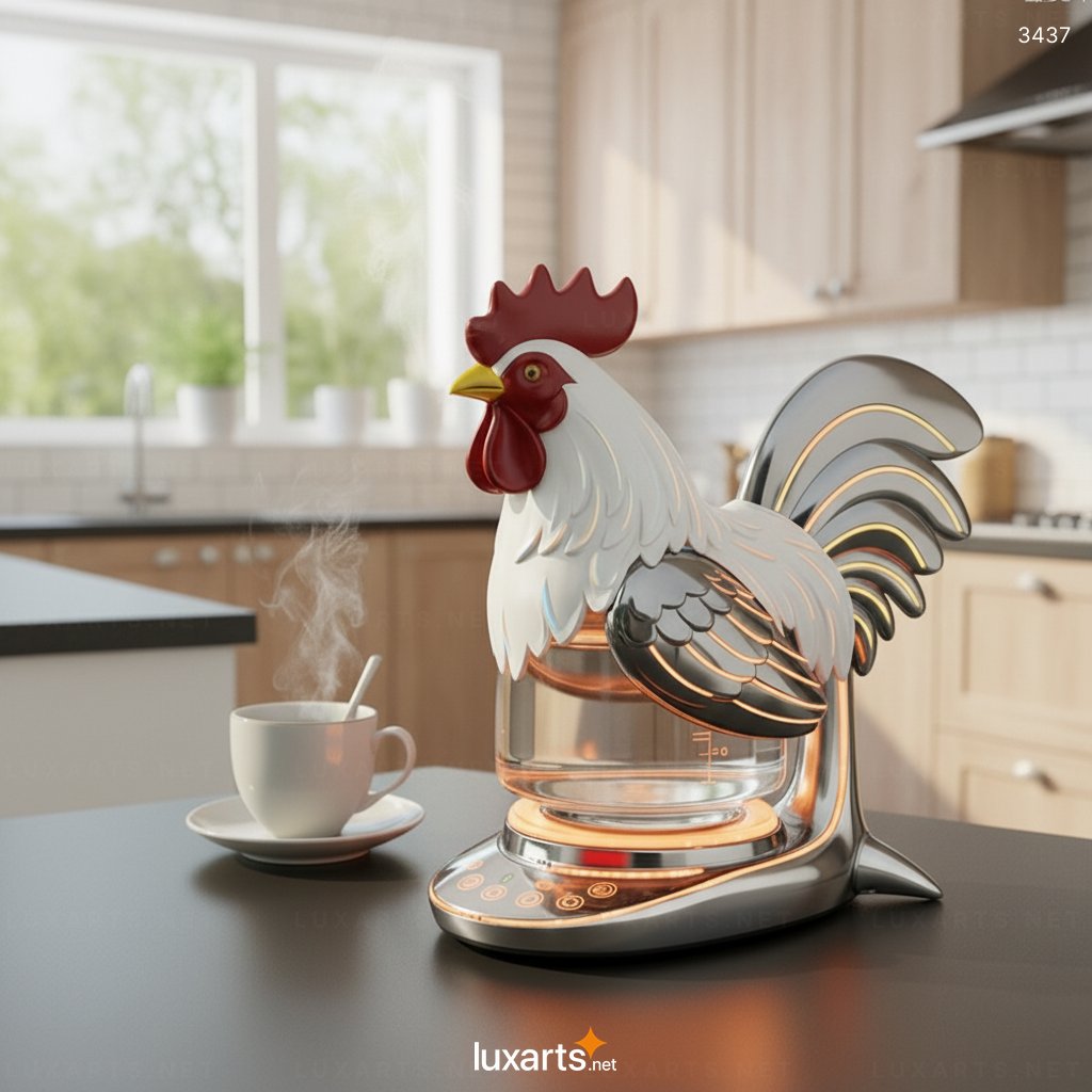 Rooster Shaped Kettle: Creative Home Decor for Farmhouse and Country ...