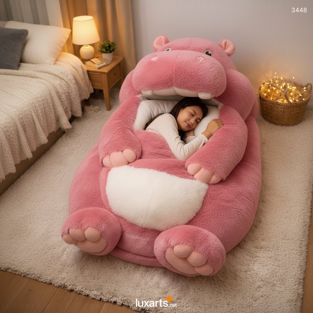 Hippo Shaped Sleeping Bag – Cozy & Fun for Kids & Adults | Perfect for ...