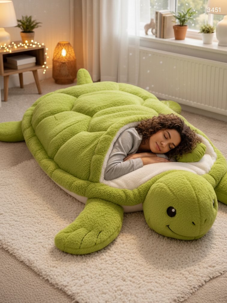 Turtle Shaped Sleeping Bag – Premium Quality, Cute Design for Kids and ...