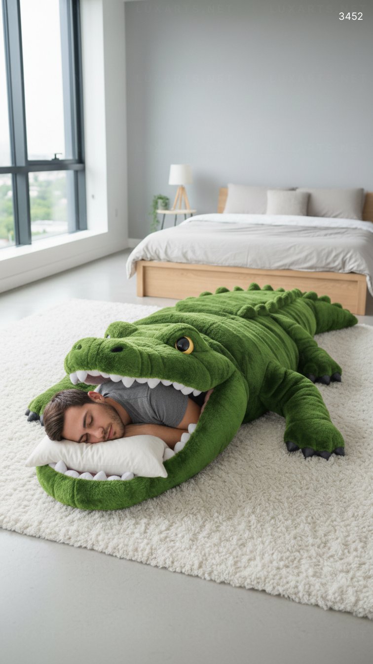 Crocodile Shaped Sleeping Bag – Cozy for Kids & Adults, Perfect for ...