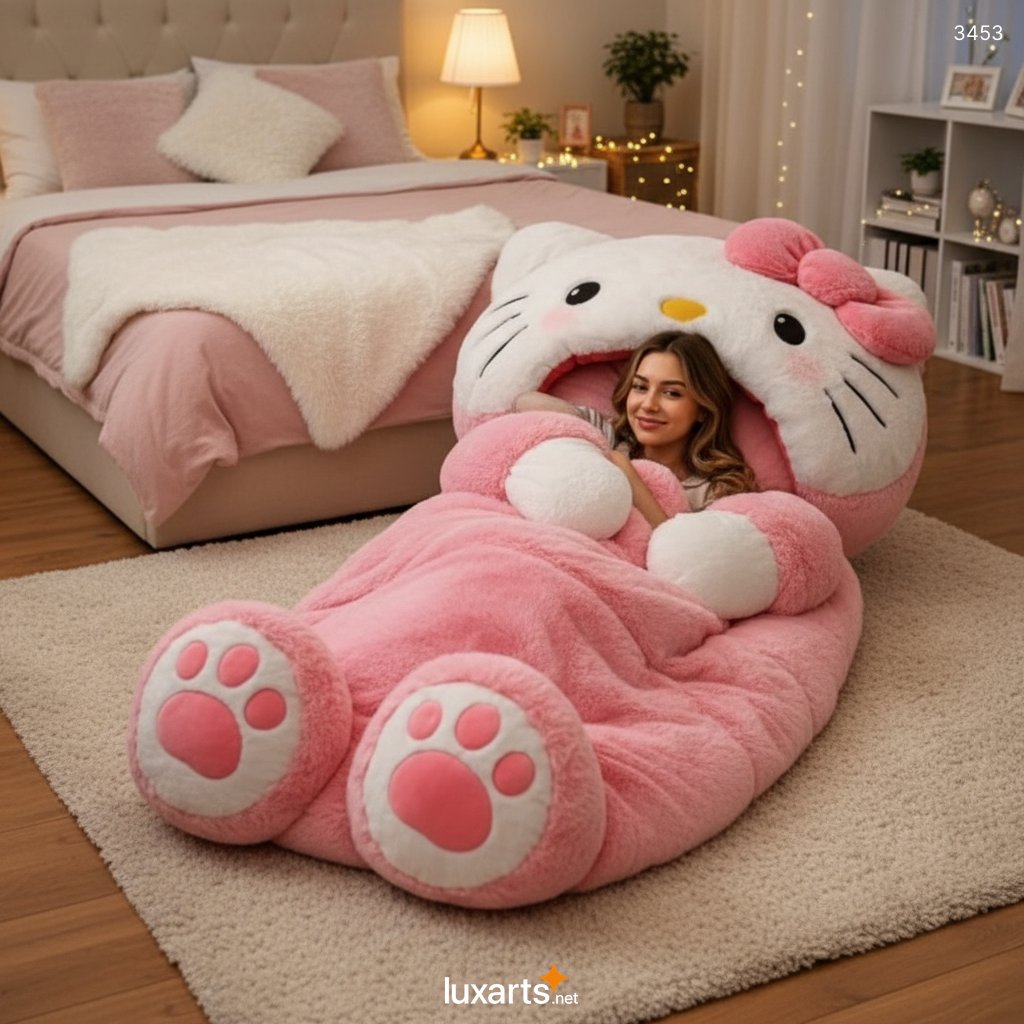 Hello Kitty Shaped Sleeping Bag – Ultra Soft & Cute Kids’ Naptime ...