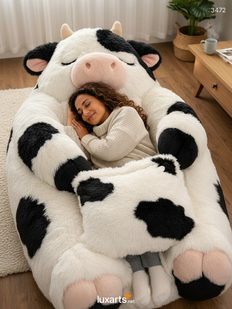 Dairy Cow Shaped Sleeping Bag – Cozy, Playful & Cuddly Animal Sleep ...