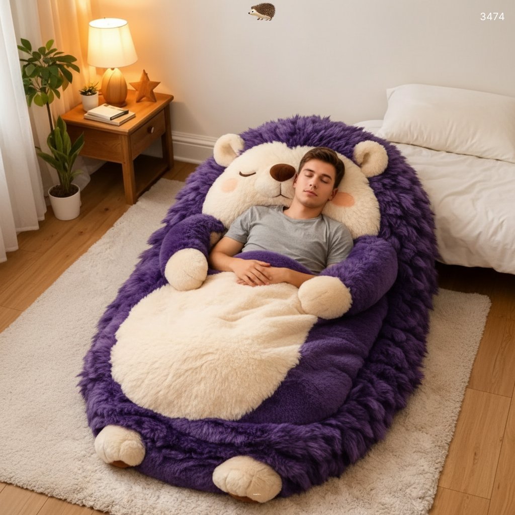 Hedgehog Shaped Sleeping Bag – Relive Childhood Magic – Soft, Snug ...