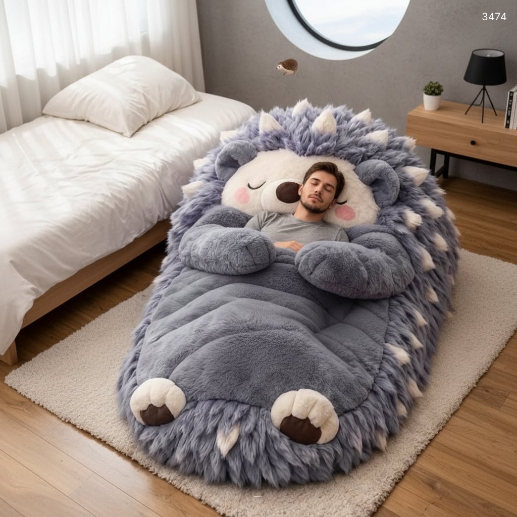 Hedgehog Shaped Sleeping Bag – Relive Childhood Magic – Soft, Snug ...