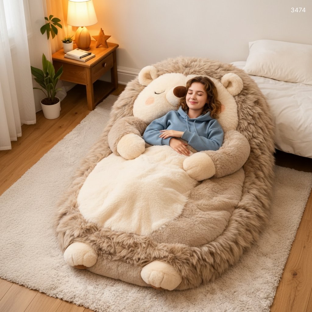 Hedgehog Shaped Sleeping Bag – Relive Childhood Magic – Soft, Snug ...